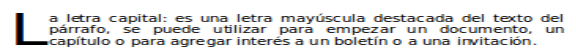 TECNOLOGÍA E INFORMÁTICA 6 y 7: 3 Lección: Aplicar letra capital a un ...