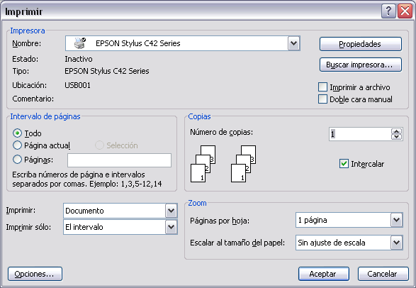 TECNOLOGÍA E INFORMÁTICA 6 y 7: 5 Lección: Imprimir documento ...