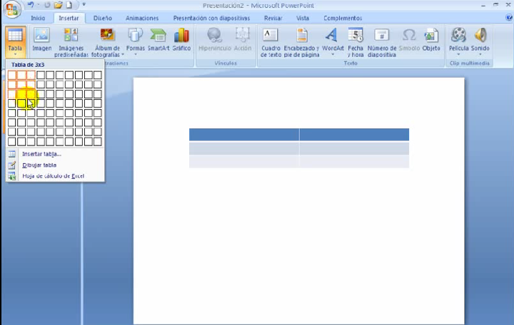 TECNOLOGÍA E INFORMÁTICA 8 y 9: 2 Lección: Insertar tablas.: 2.lección ...