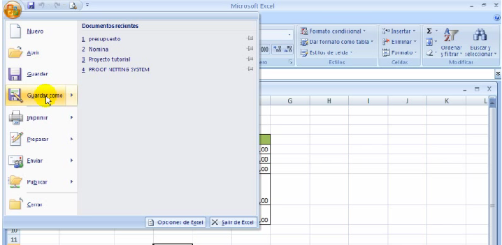 TECNOLOGÍA E INFORMÁTICA 8 y 9: 1 Lección: Guardar un archivo de Excel ...