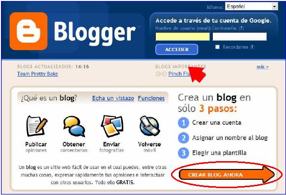 TECNOLOGÍA E INFORMÁTICA 11: 5 Lección: Como crear un blog y de forma ...